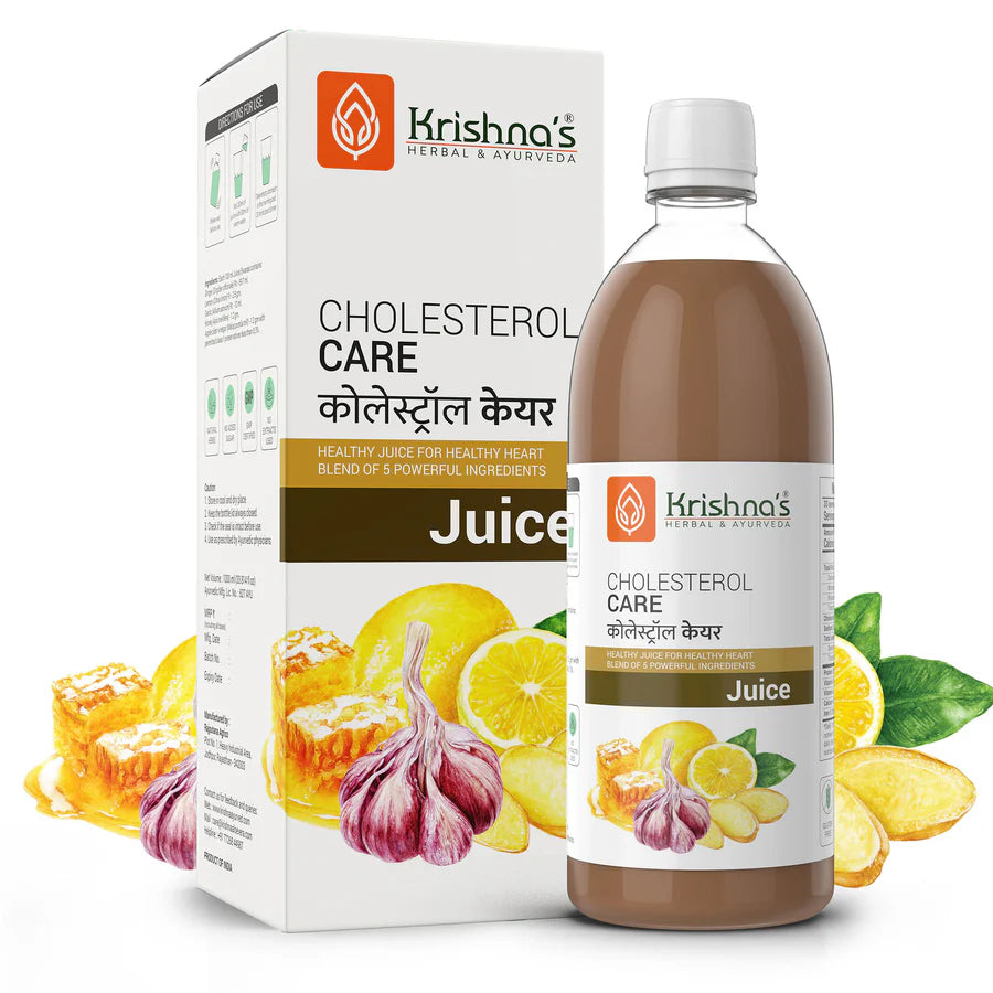 Krishna Ayurveda Cholesterol Juice Bottle of 1000 ML – Sushain